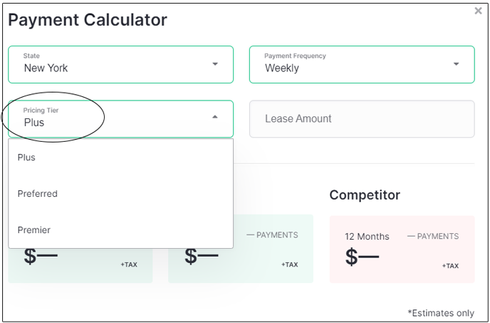 Using the Payment Calculator